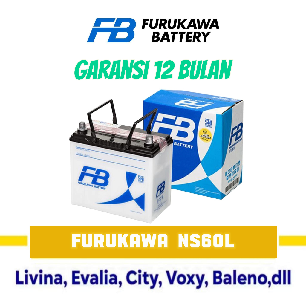 Jual Aki Mobil FURUKAWA NS60L Aki Basah FB 12V / 45 Ah KHUSUS BANDAR LAMPUNG (VOUCHER) | Shopee ...