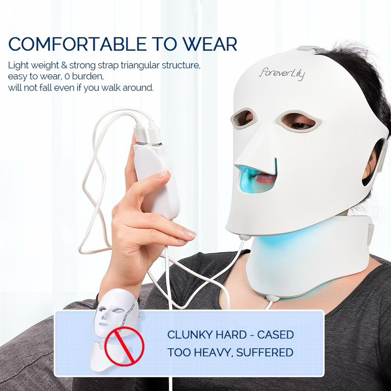 Jual ART X79D Foreverlily Masker Topeng LED Photon PDT Light Facial BB Glow Perawatan Wajah Muka ...