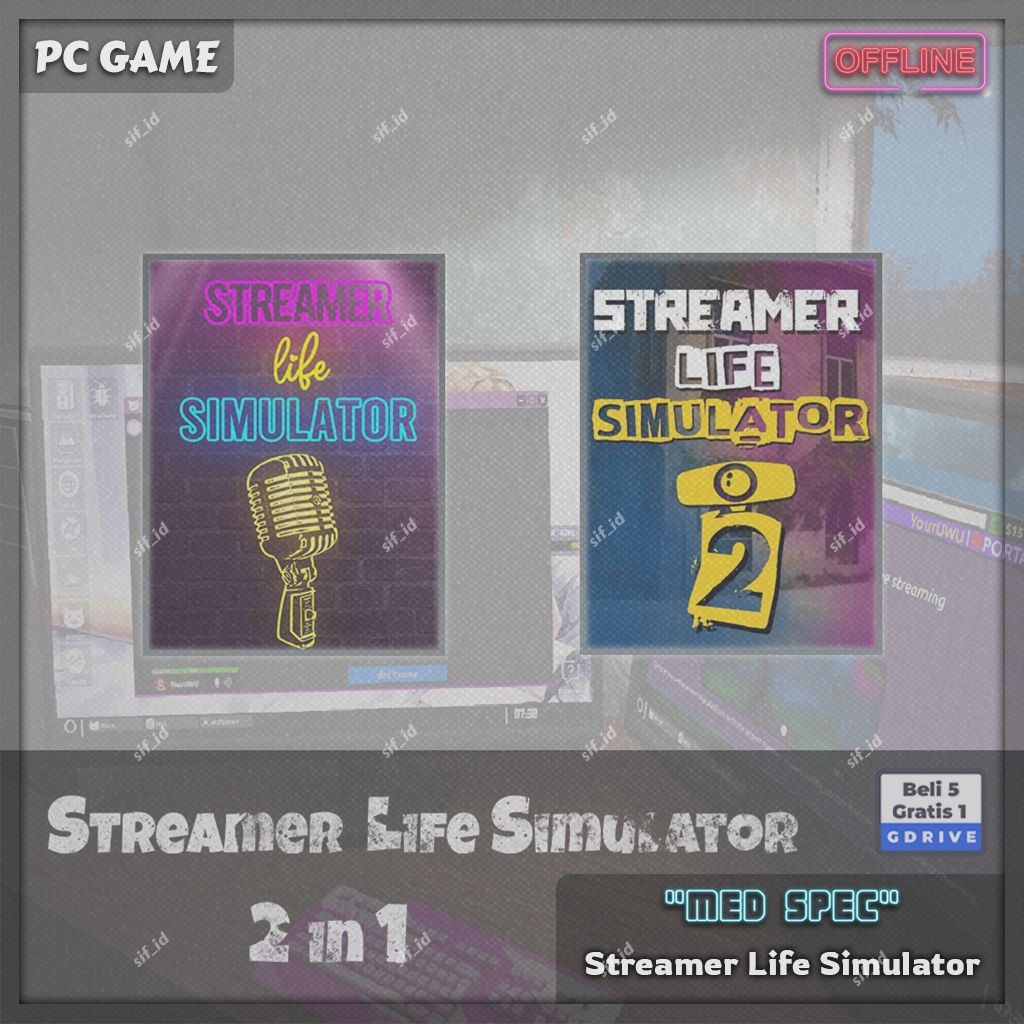 Jual Streamer Life Simulator Koleksi - Streamer Life Simulator 1 dan 2 ...