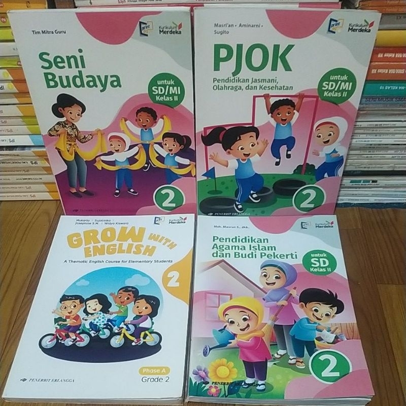 Jual BUKU PAKET KELAS 2 / II SD ERLANGGA KURIKULUM MERDEKA - seni budaya pjok English pai ...