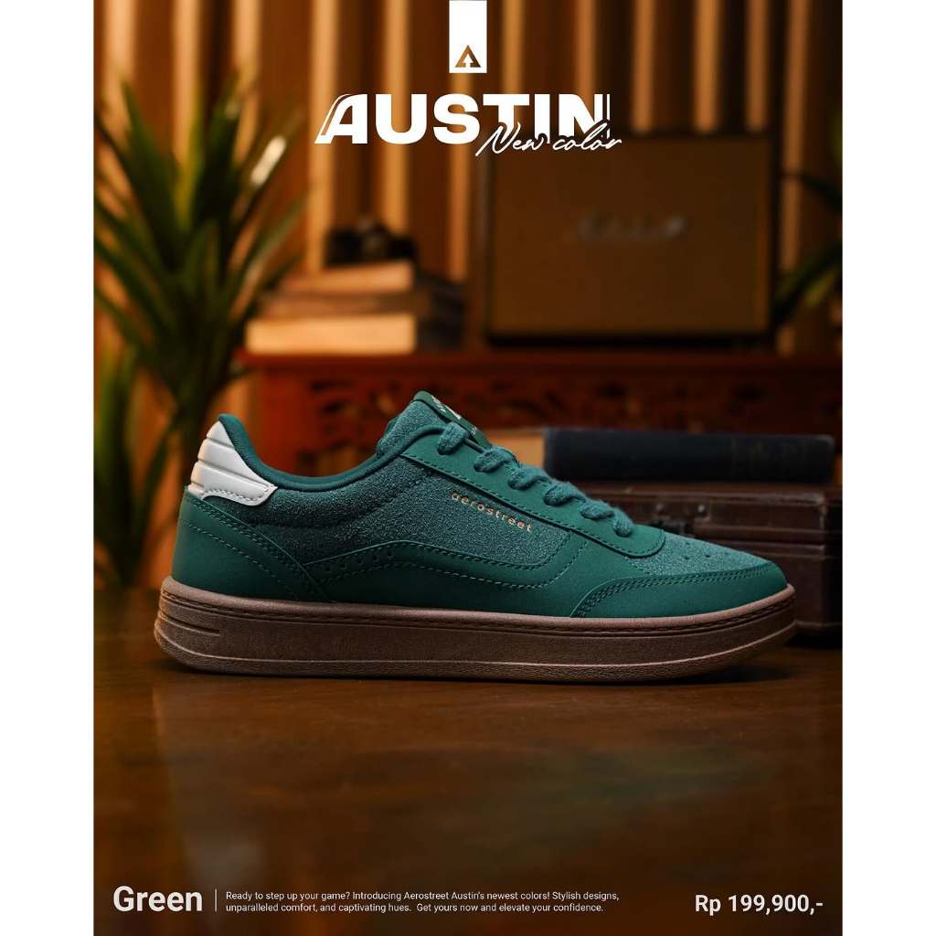 Jual Aerostreet 37-44 Austin Coklat Gum Hijau Tua Hijau Tua - Sepatu ...