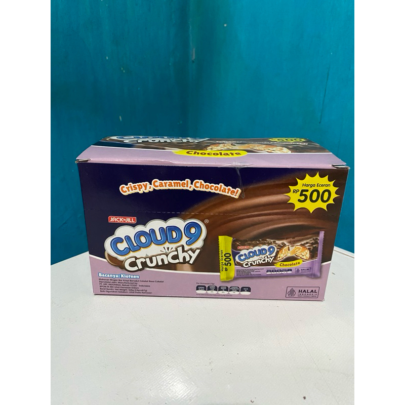 Jual CLOUD9 WAFER DIBALUT CARAMEL CRUNCHY ISI 24pcs | Shopee Indonesia