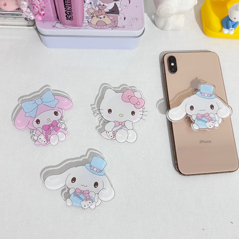 Jual popsocket sanrio hellokitty my melody cinnamoroll griptok akrilik ...