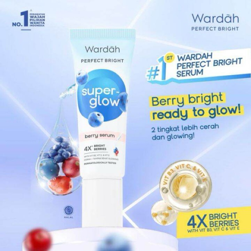 Jual Wardah Perfect Bright Super Glow Berry Serum Tub 8 ml | Shopee ...
