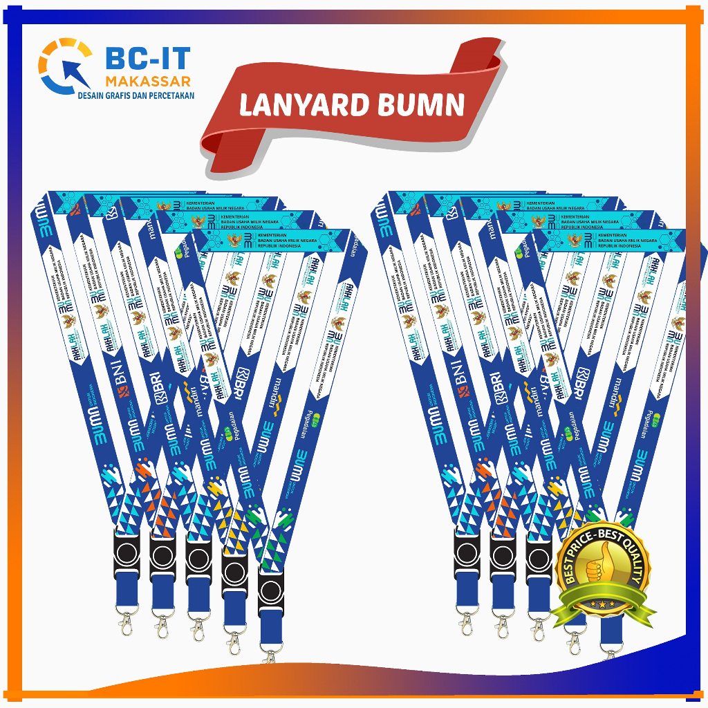 Jual Lanyard BUMN - Desain Sesuai Gambar | Shopee Indonesia