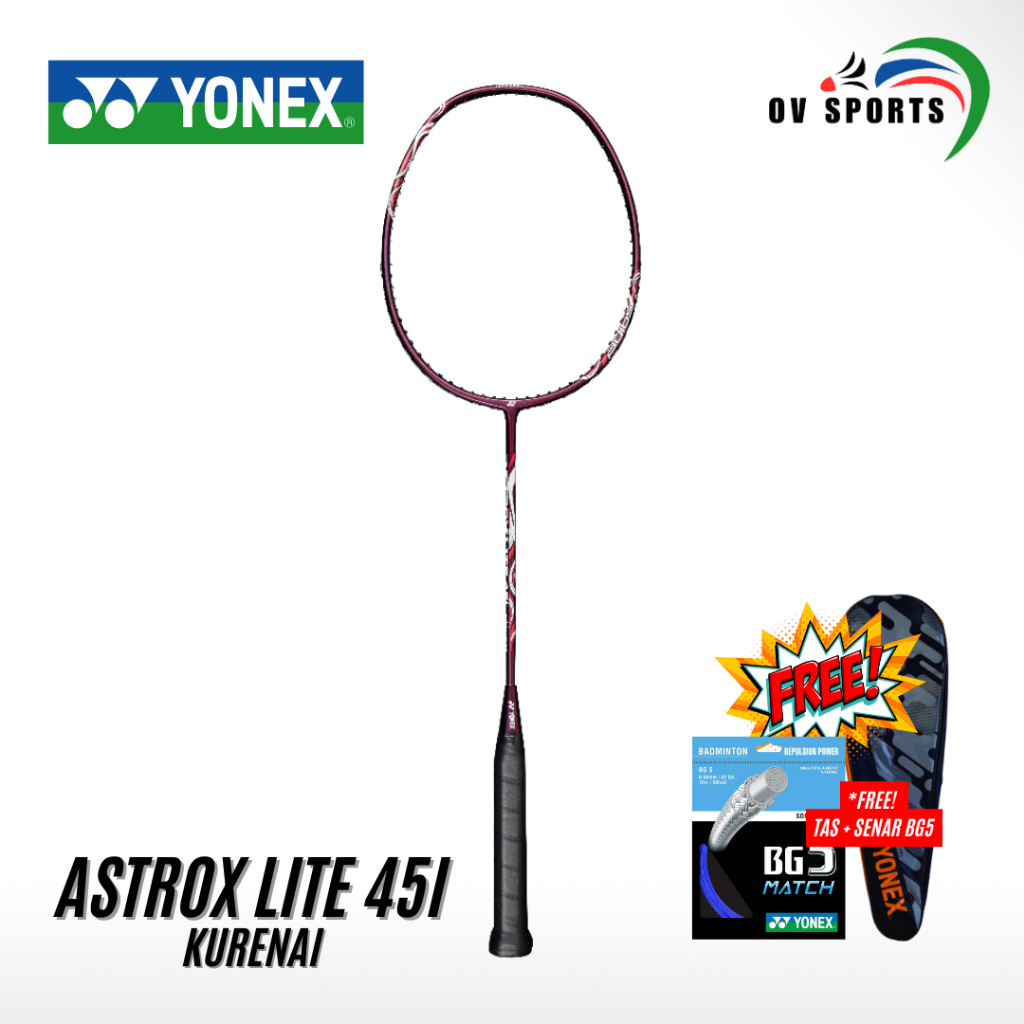 Jual Raket Badminton YONEX ASTROX LITE 45i - KURENAI | Shopee Indonesia
