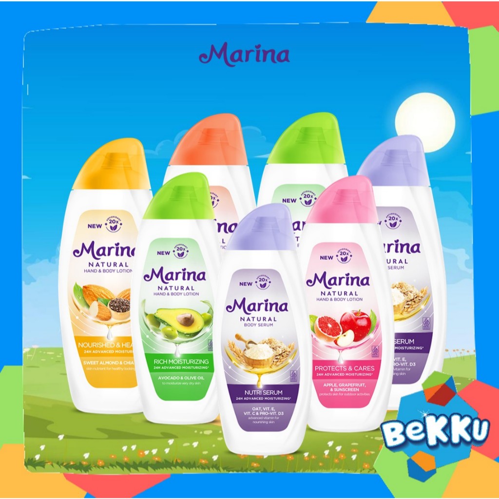 Jual Marina Natural Hand and Body Lotion Series - Pelembab Kulit ...