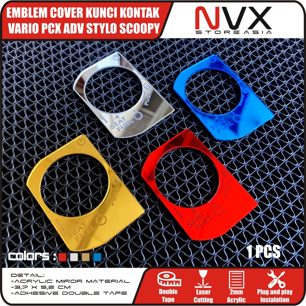 Jual KUNCI KONTAK KEYLESS EMBLEM COVER HIASAN PCX ADV VARIO SCOOPY ...