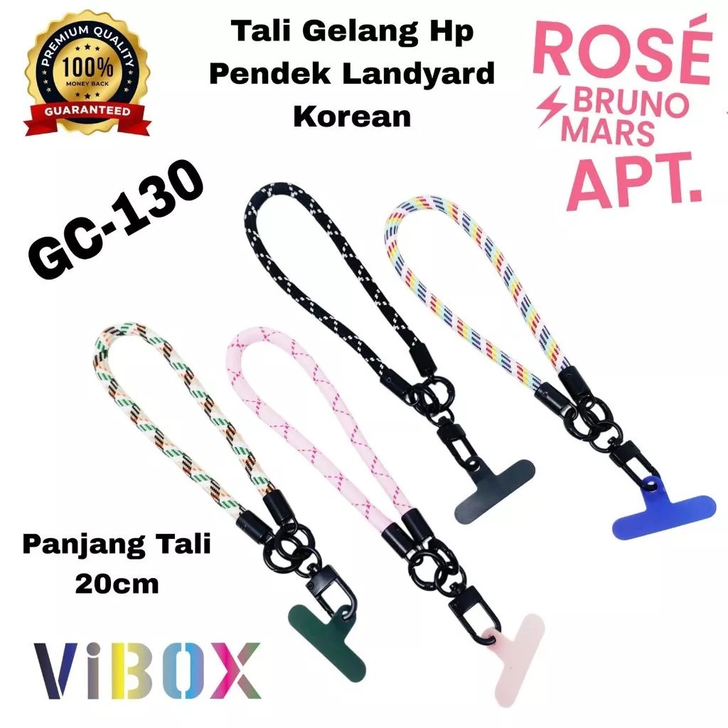 Jual Vibox GC-130 Tali Gantungan Casing Hp 20Cm Lanyard Gelang Korean ...