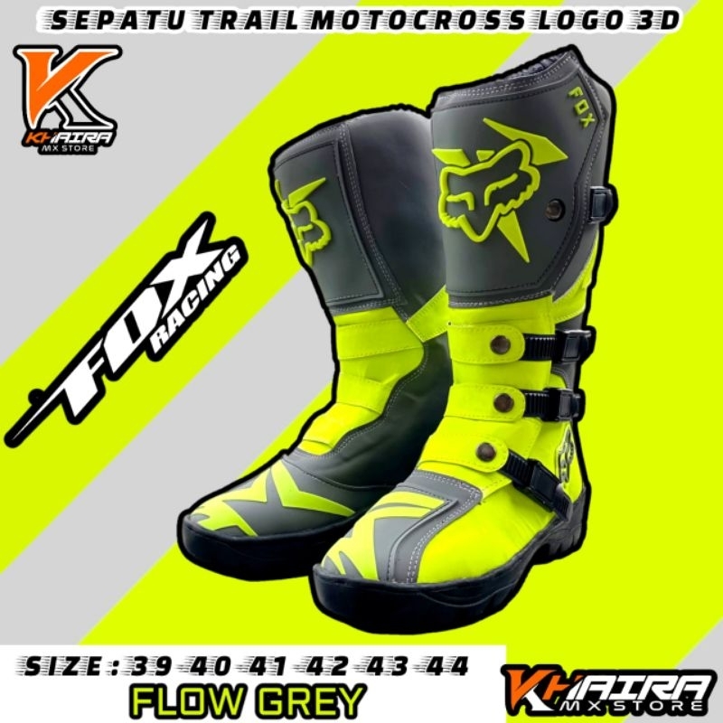 Jual Sepatu Trail Motocross Boots Safety trabass/balap Enduro FX flow ...
