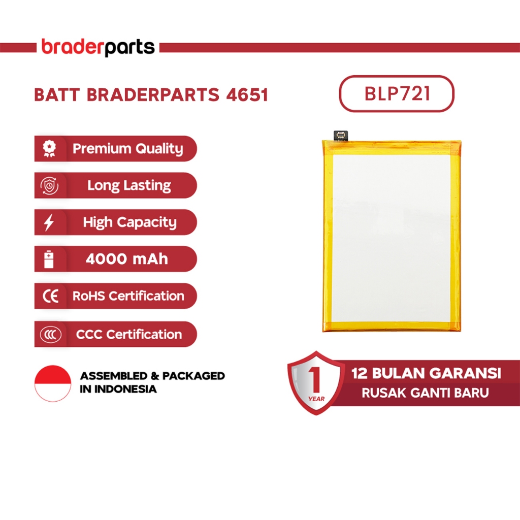 Jual BraderParts Baterai BLP721 R-Me C2 Power Boost Battery Original ...