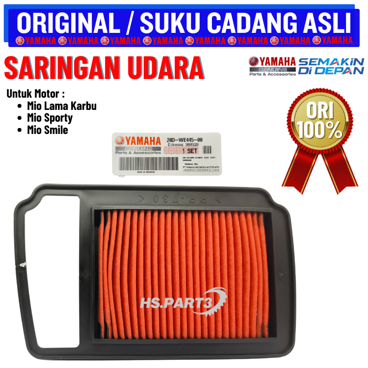 Jual Filter Saringan Udara Mio Sporty Lama Mio Smile Original Yamaha ...