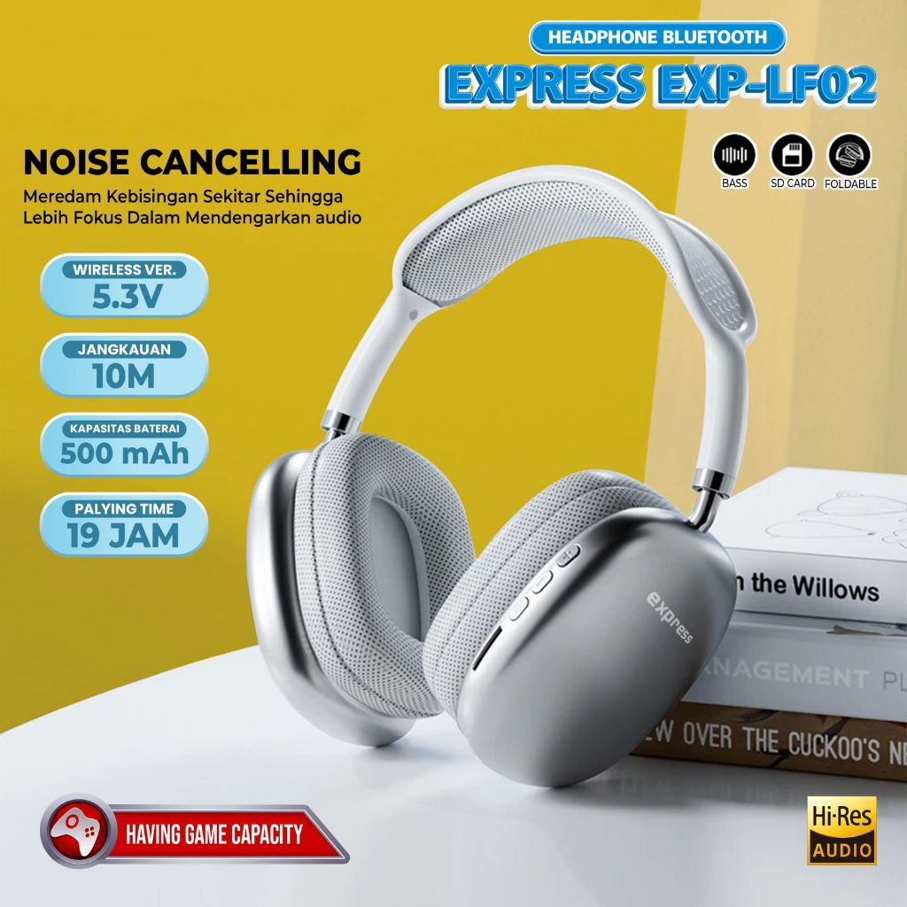 Jual Headphone Bluetooth Wireless Express EXP-LF02 Headset Earphone ...