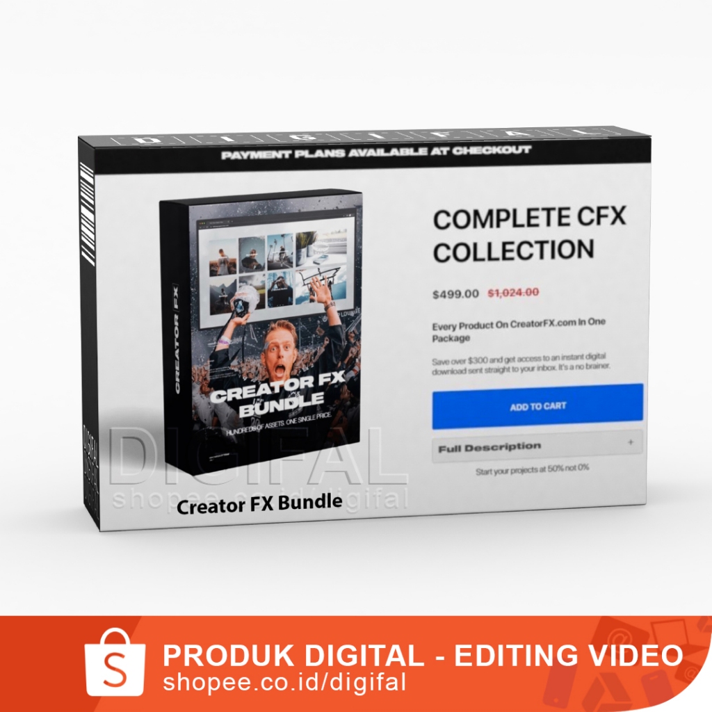 Jual Creator FX Bundle - PR AE FCPX LUTS CUBE DLL - Untuk Capcut, Premiere Pro After, Effects ...