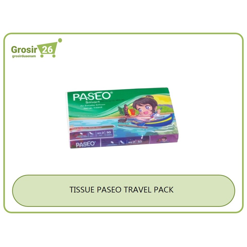 Jual (6 pcs) tissue / tisu / tissu paseo smart travel pack isi 50 ...