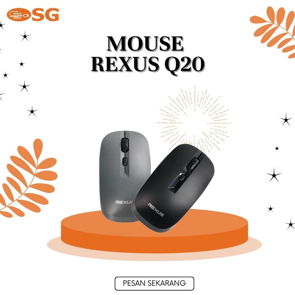 Jual REXUS Q20, MOUSE SILENT CLICK | Shopee Indonesia