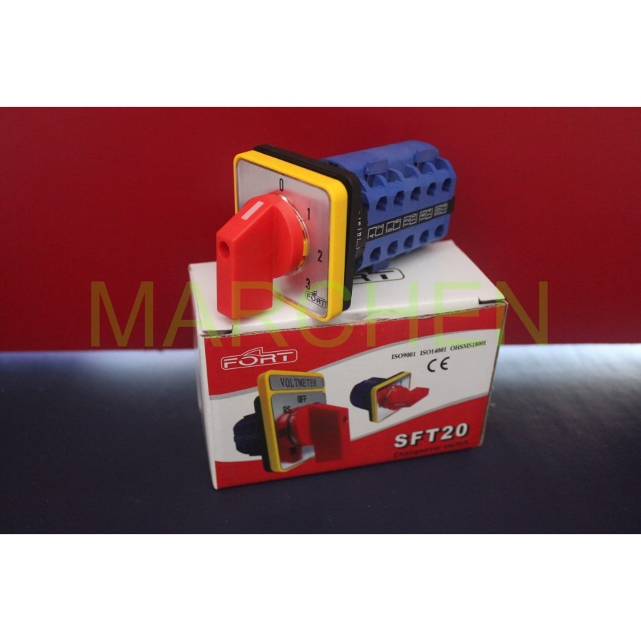 Jual Rotary Switch 0-1-2-3 3P SFT20-4-3 SA16 Fort Selector Saklar Putar ...