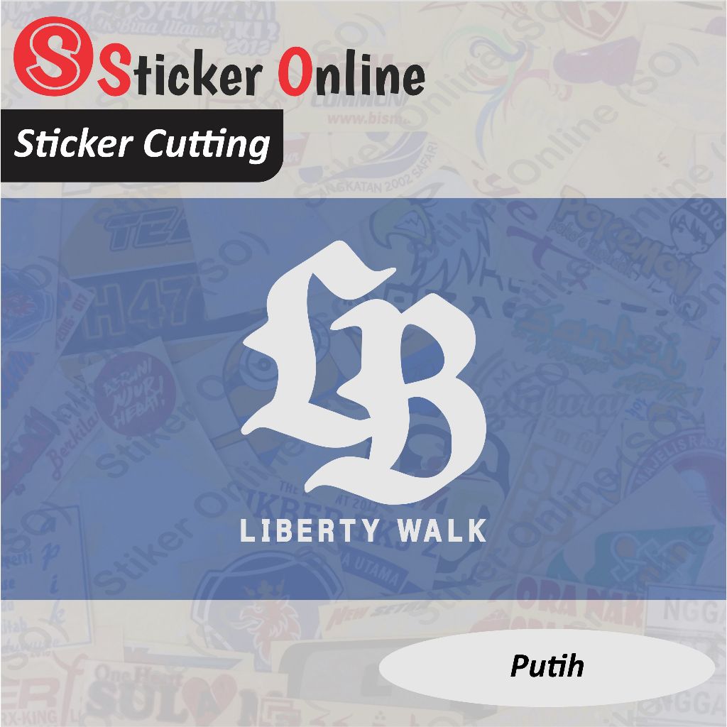 Jual Stiker Logo LB Liberty Walk | Sticker Cutting LB Liberty Walk ...