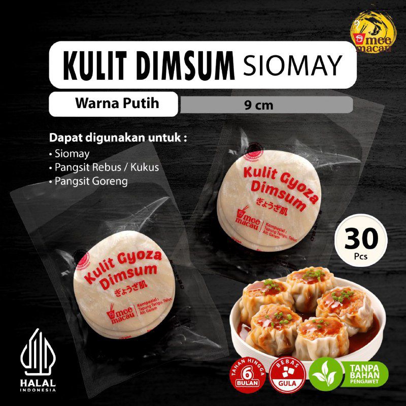 Jual Kulit Pangsit Siomay Dimsum Bulat Mee Macau | 150 Gram | Diameter ...