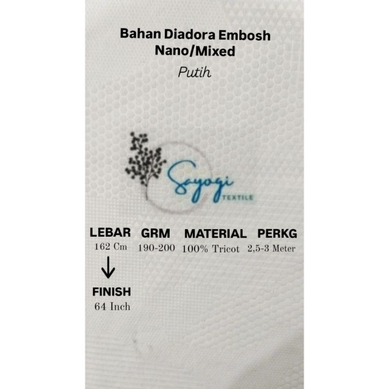 Jual BAHAN DIADORA EMBOSH NANO/MIXED HARGA KILOAN!!! | Shopee Indonesia
