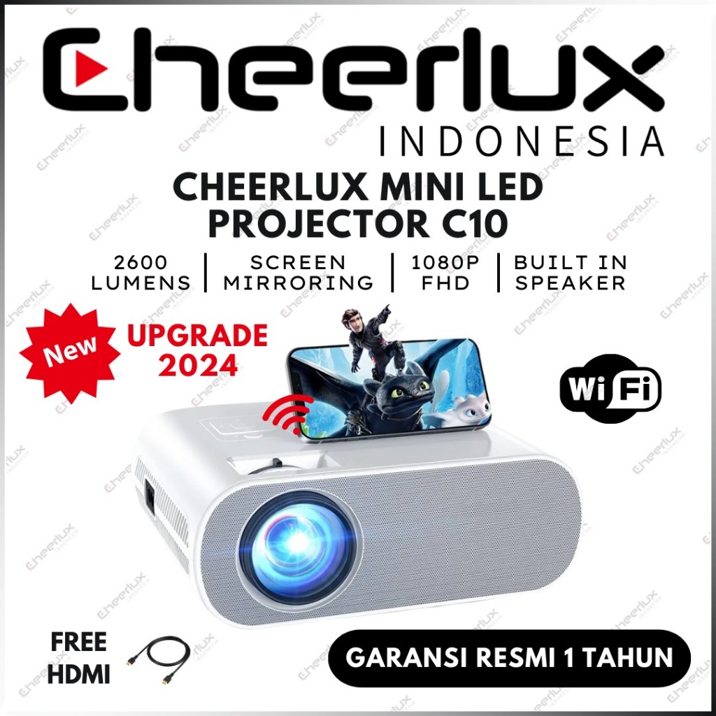 Jual CHEERLUX INDONESIA | PROYEKTOR CHEERLUX C10 WIFI | PROJECTOR ...