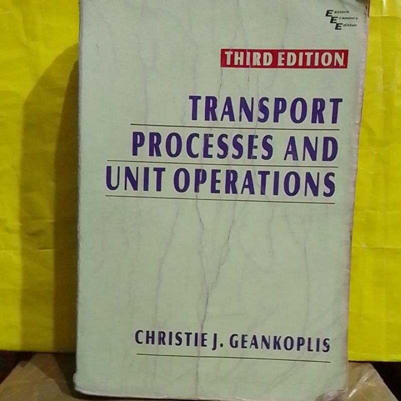 Jual ORIGINAL / buku TEKNIK transport processes and unit Operations ...
