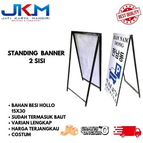 Jual stand/standing banner/spanduk/frame/papan iklan | Shopee Indonesia