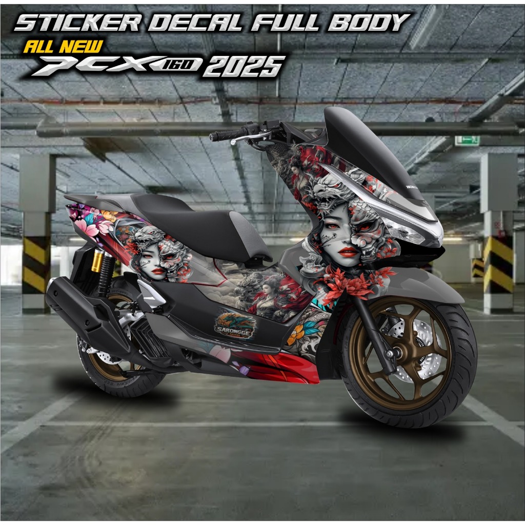 Jual sticker decal pcx 160 new 2025 fullbody variasi stiker pcx ...