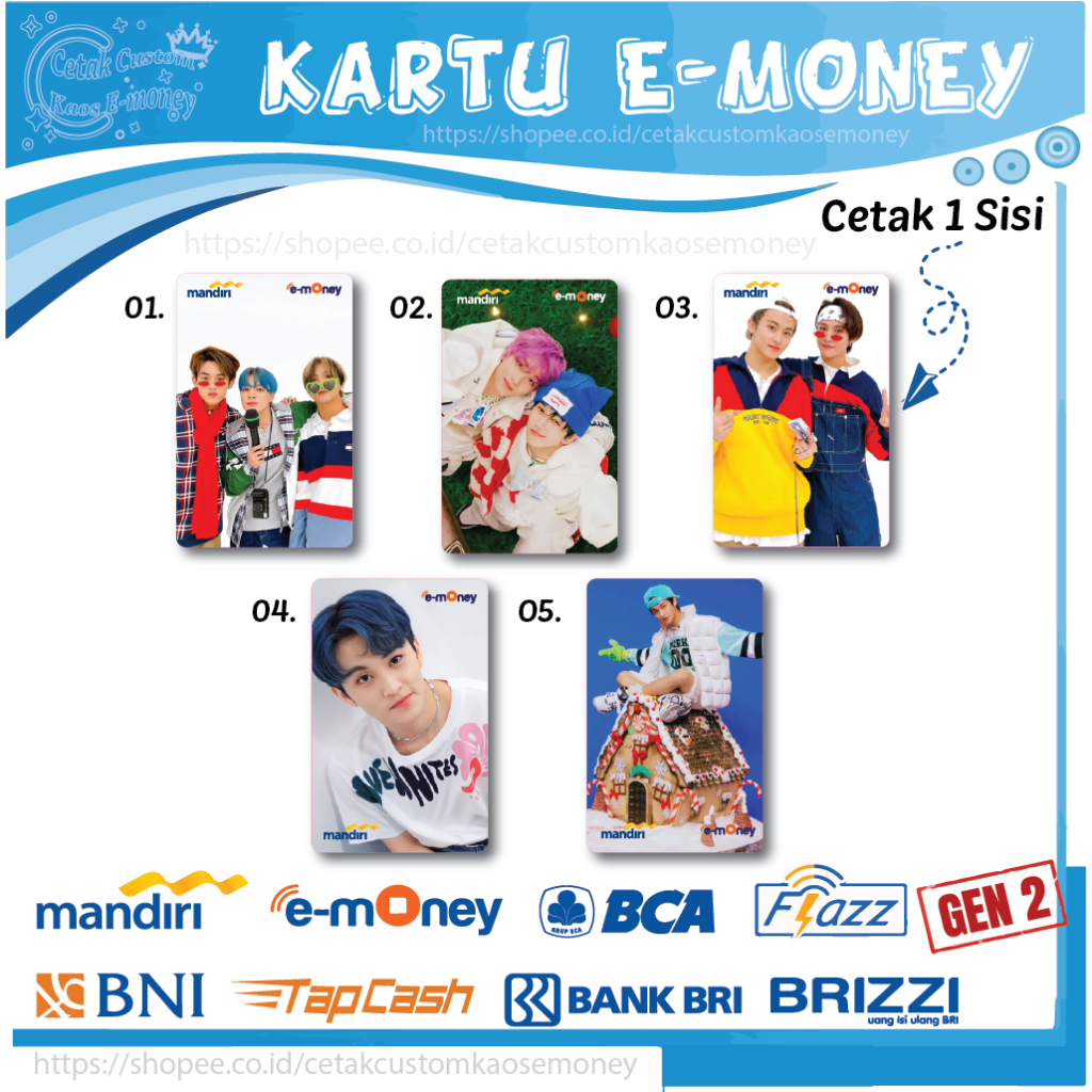 Jual KARTU E MONEY E TOLL KPOP KOREA MEMBERS NCT DREAM EMONEY MANDIRI ...