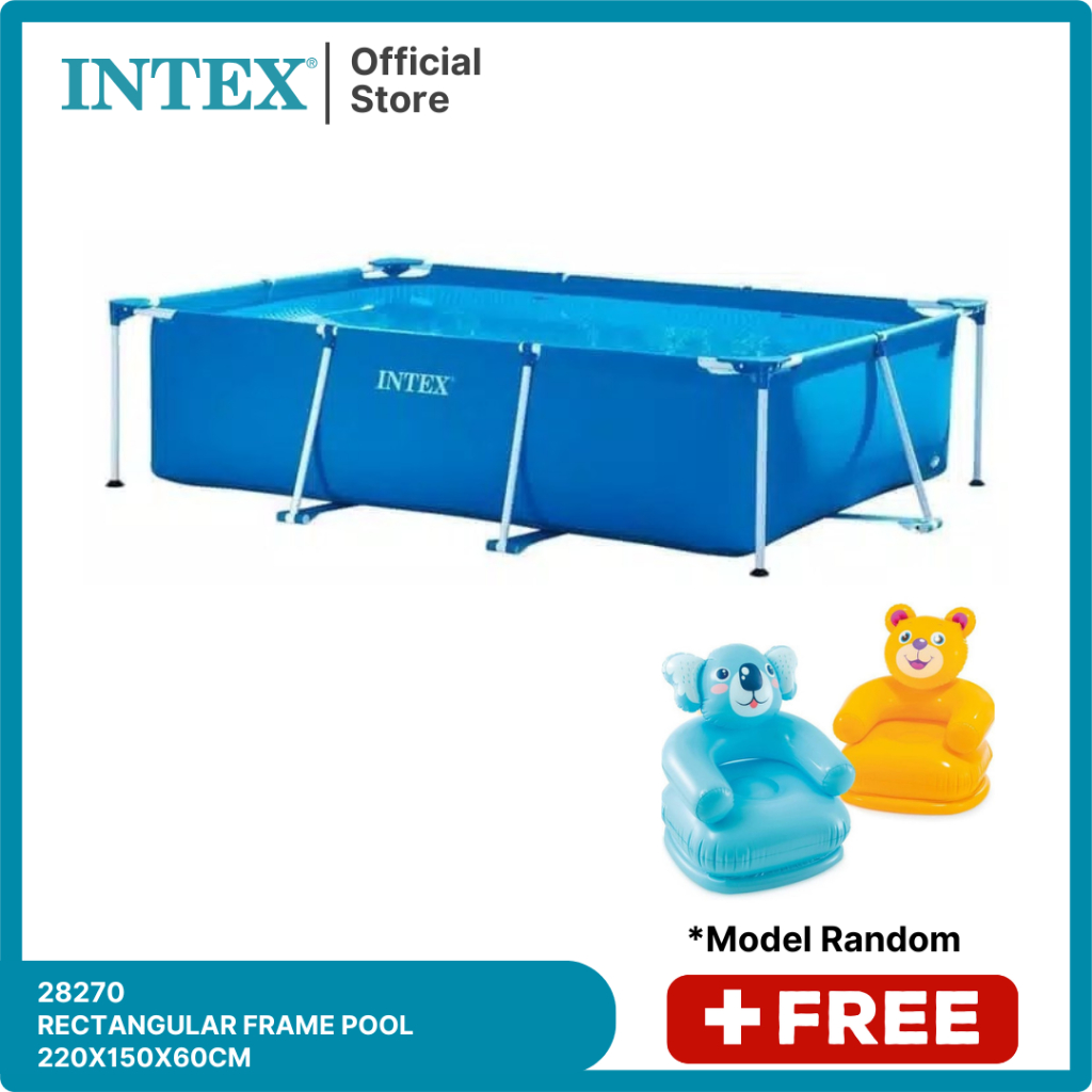 Jual INTEX Kolam Renang Anak dan Dewasa RECTANGULAR FRAME POOL ...