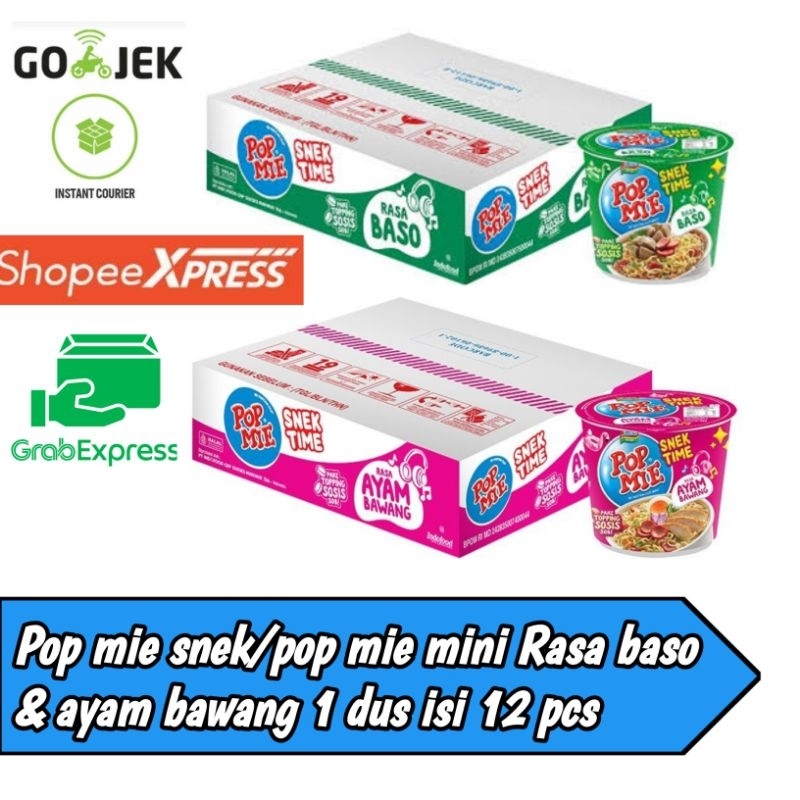 Jual Pop mie snek/pop mie mini 35gr 1 dus isi 12 pcs | Shopee Indonesia