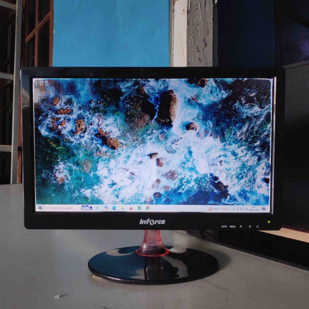Jual Monitor Merk Inforce Led 16 Inch Wide Kondisi Normal | Shopee ...