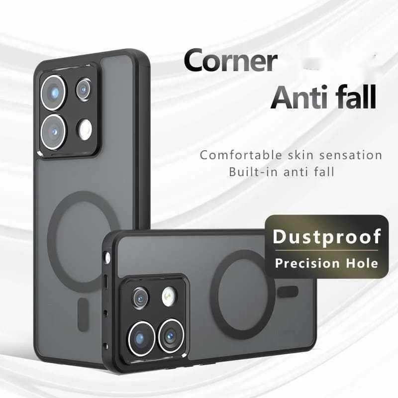 Jual Translucent Magsafe Case for Redmi Note 13 14 Pro Plus 5G 4G ...