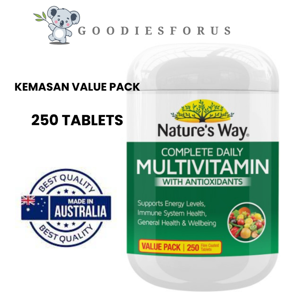 Jual Nature's Way Daily Multivitamin With Antioxidants Coated Tablets ...