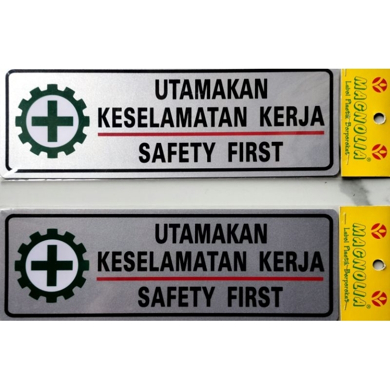 Jual Stiker Label SAFETY FIRST K3L Ruang Lab/Bengkel | Shopee Indonesia