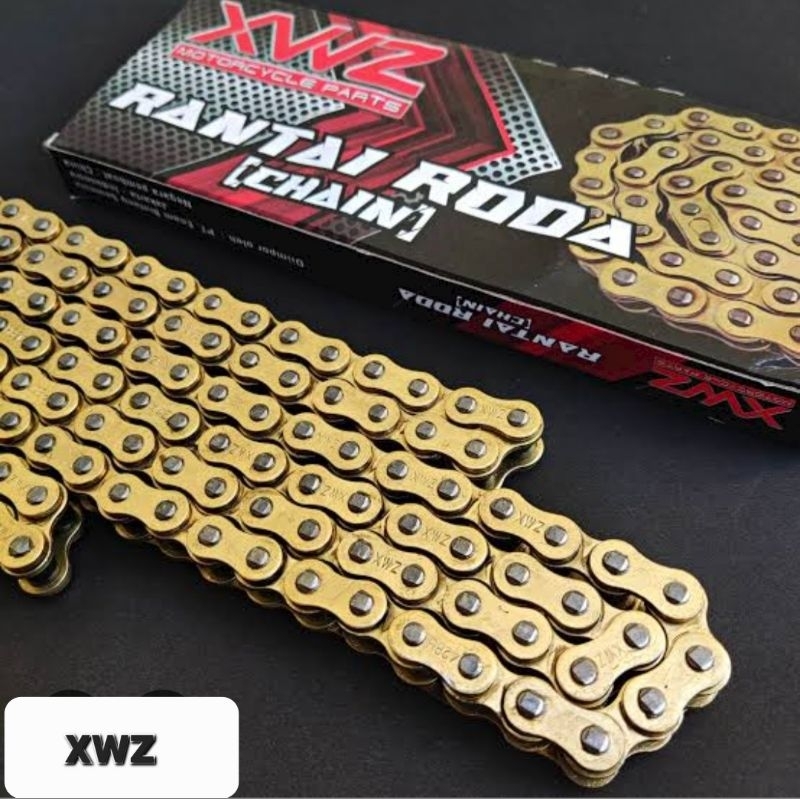 Jual RANTAI RODA MOTOR XWZ VARIASI WARNA GOLD TYPE 428H(TEBAL) | Shopee ...