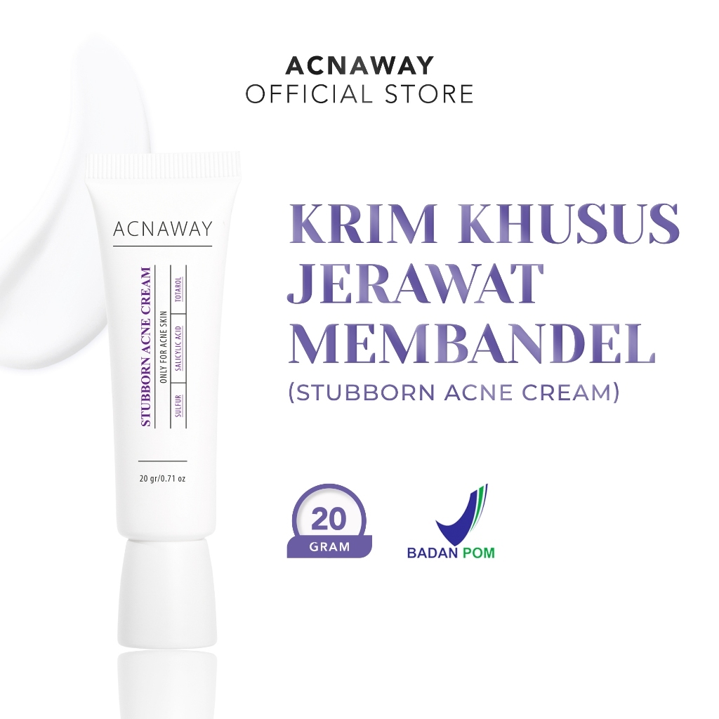 Jual ACNAWAY Stubborn Acne Cream / ACNAWAY ACNE TREATMENT CREAM Krim ...