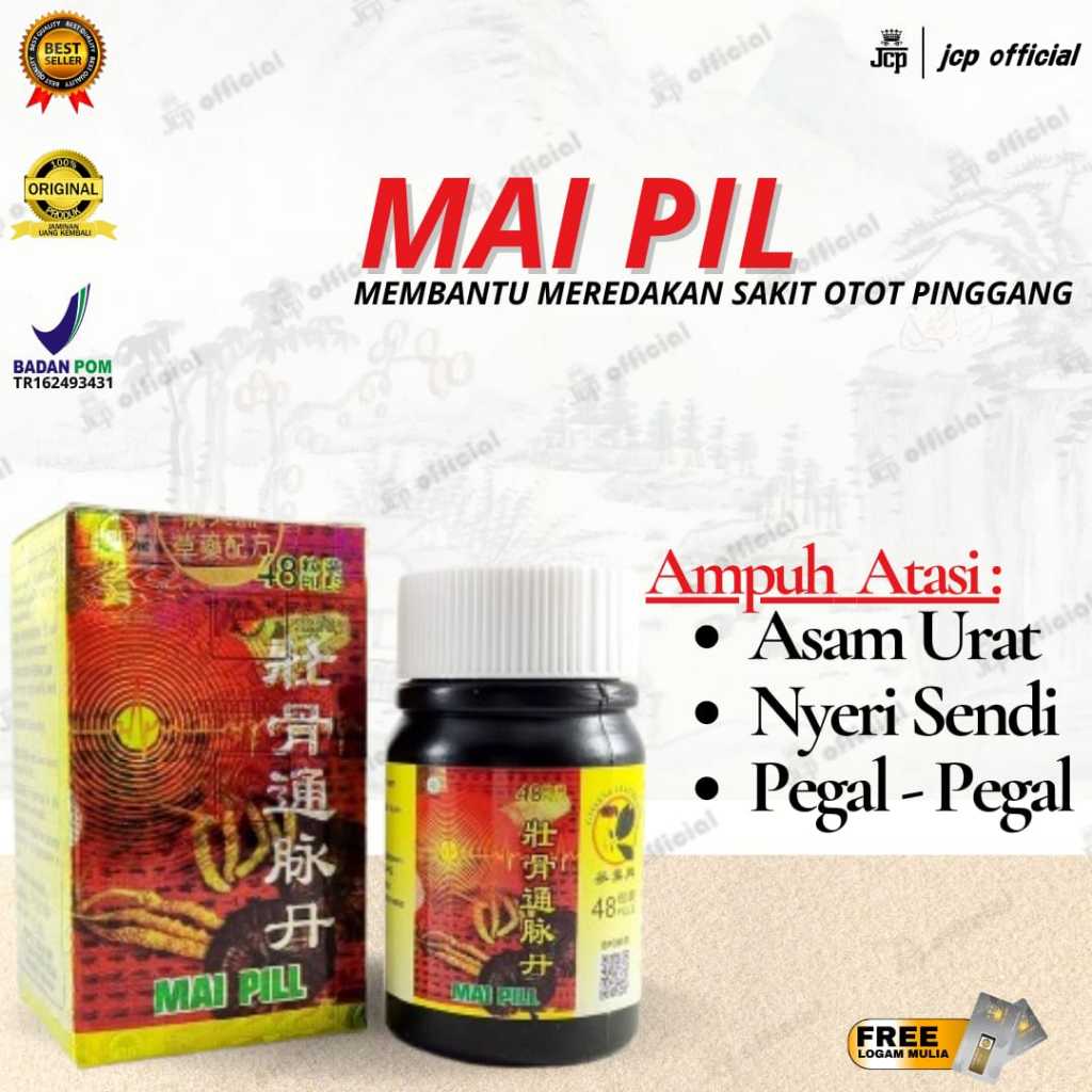 Jual MAI PILL OBAT SAKIT PINGGANG NYERI SENDI REMATIK SYARAF KEJEPIT ...