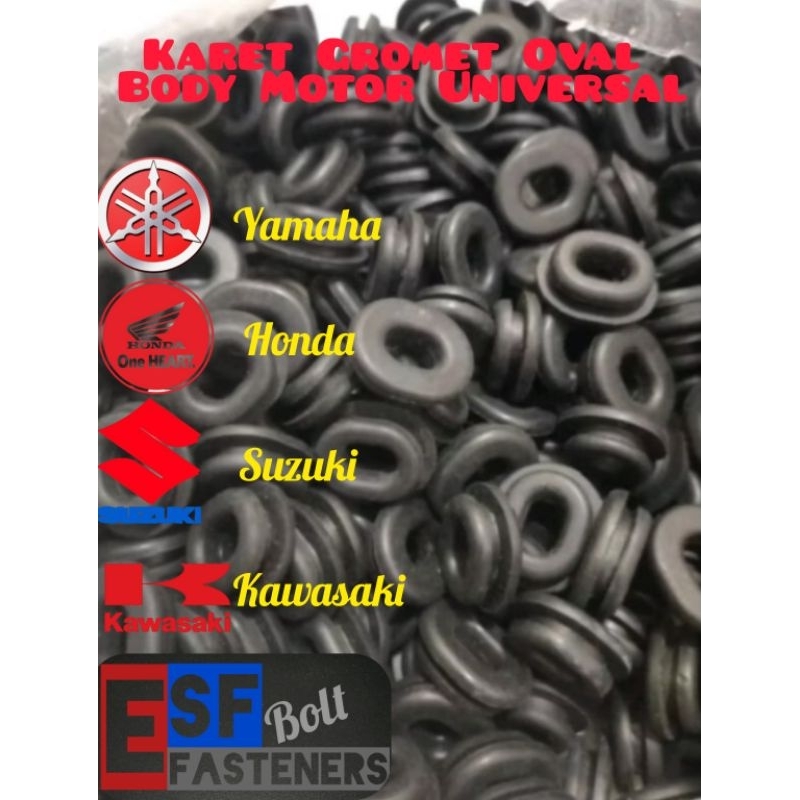 Jual KARET COVER BODY MOTOR OVAL UNIVERSAL / KARET GROMET COVER BODY ...