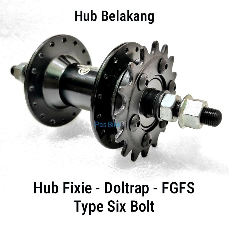 Jual Rear Hub Fixie Doltrap Skid tipe Six Bolt 36 H | Shopee Indonesia