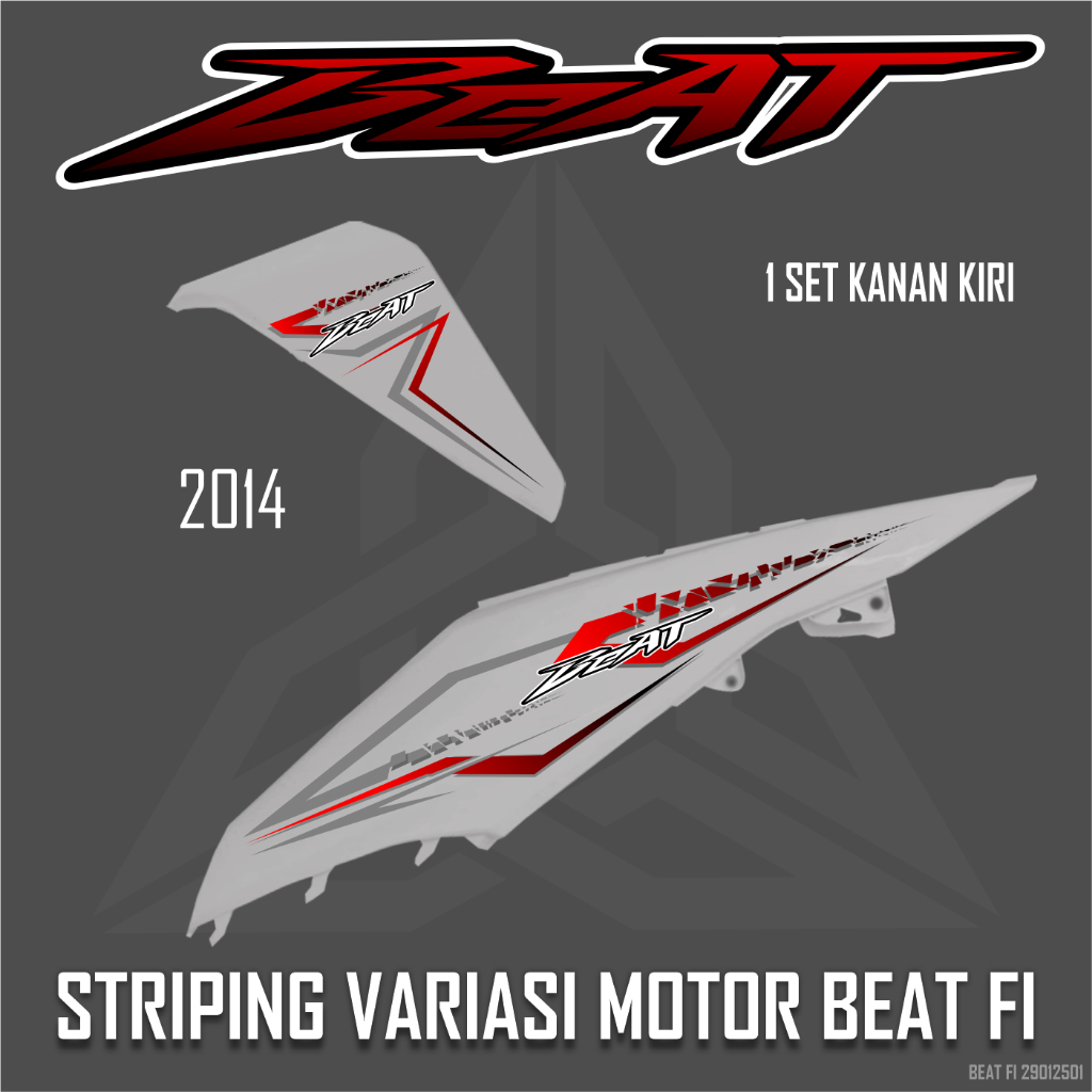 Jual Stiker Striping Beat Fi 2014 Design Baru Keren Shopee Indonesia