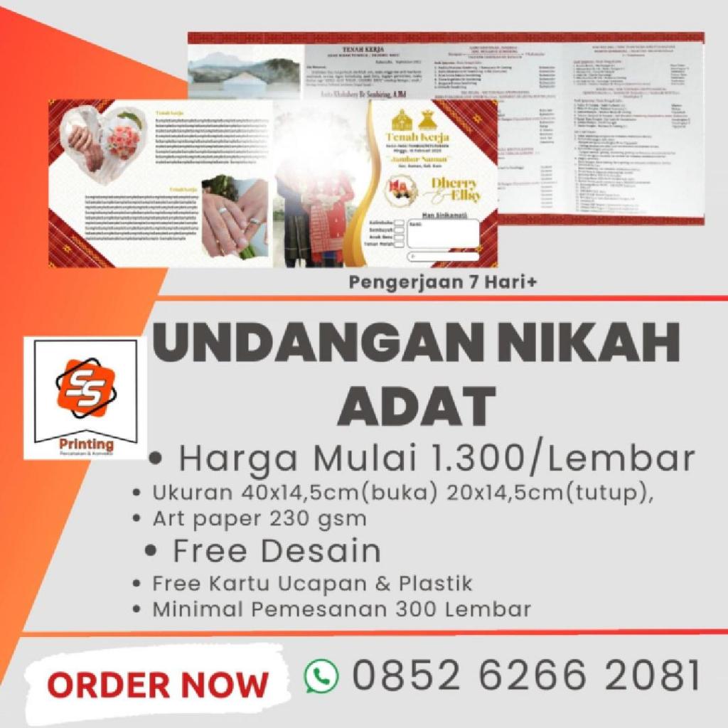 Jual UNDANGAN PERNIKAHAN ADAT BATAK KARO/TOBA DLL | Shopee Indonesia