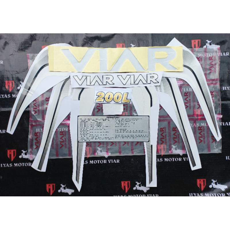 Jual Striping set atau Stiker Viar karya all type 150/200cc motor roda ...