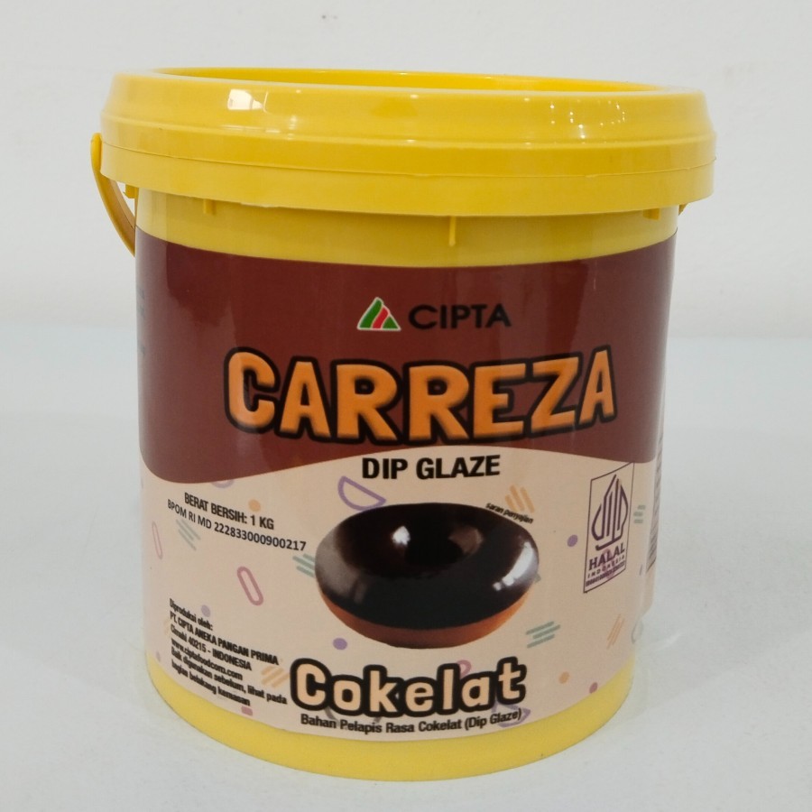 Jual Carreza Dip Glaze Varian Rasa Cokelat 1kg/Dip Glaze Topping Donat ...