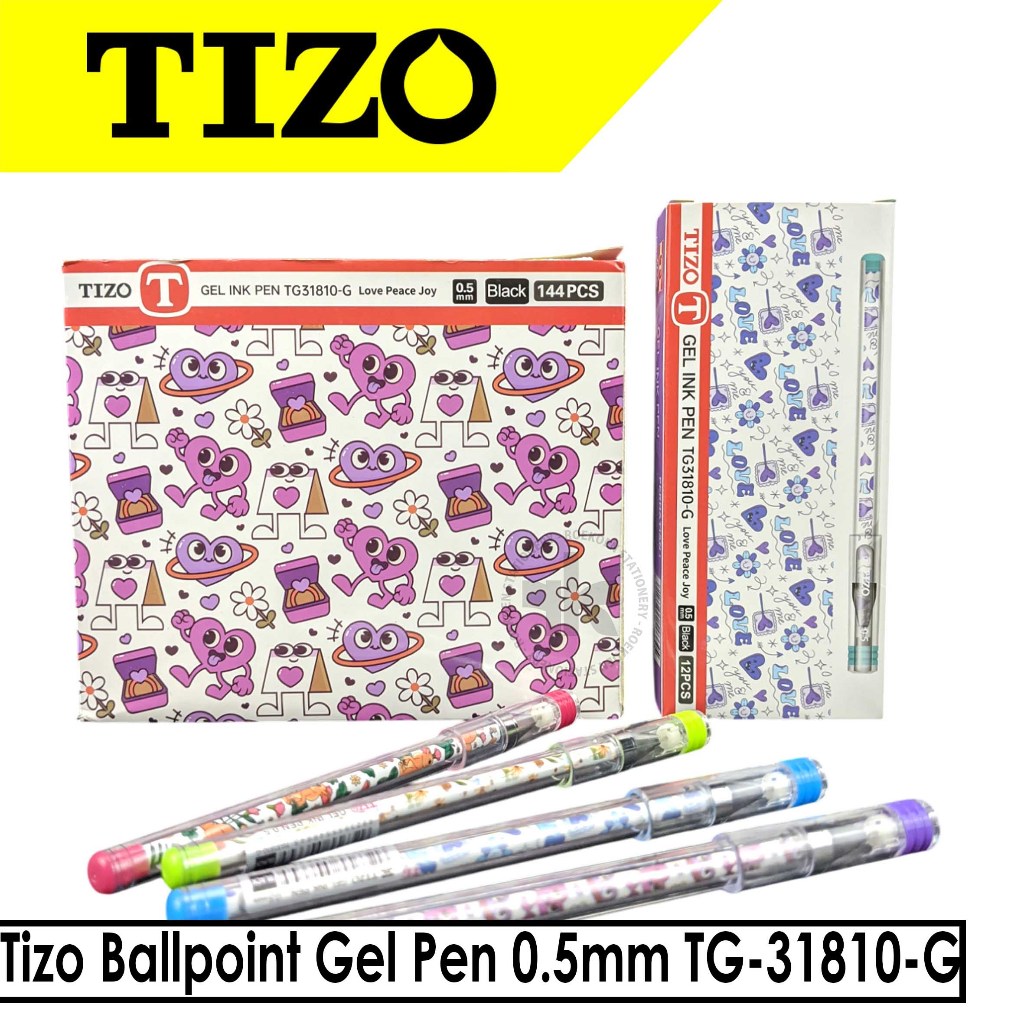 Jual Tizo Ballpoint Gel Pen 0.5mm TG-31810-G | Shopee Indonesia