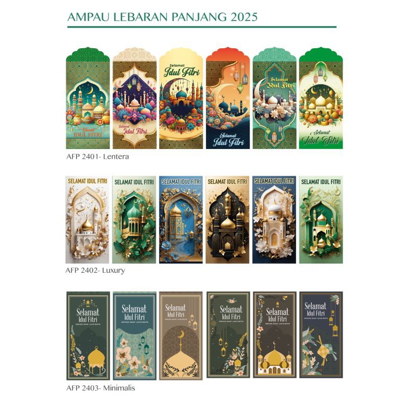Jual Angpao / Amplop Lebaran Idul Fitri Panjang isi 6lembar | Shopee ...