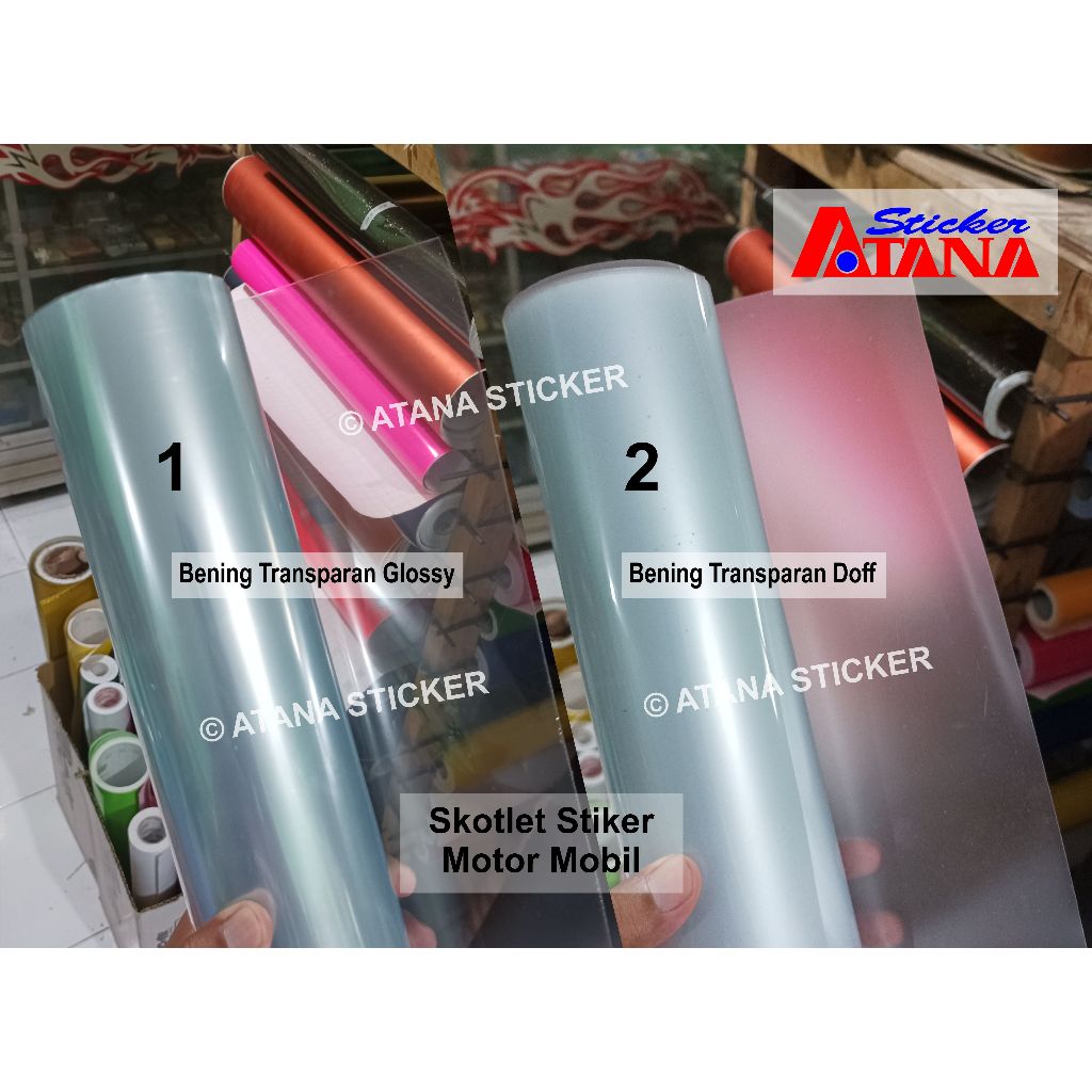 Jual Skotlet Bening Transparan Glossy Doff Putih Hybrid Tembus Pandang Clear Tempered Glass ...