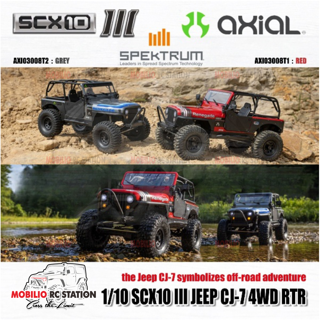 Jual Axial SCX10 III JEEP CJ-7 1/10 Ready To Run RC Crawler Adventure ...