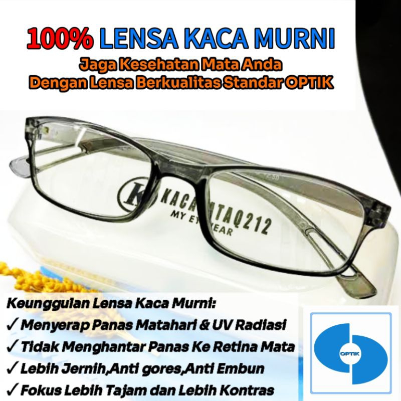 Jual Kacamata Baca Plus Lensa Kaca Asli/Asli Kaca Murni 100% Anti ...