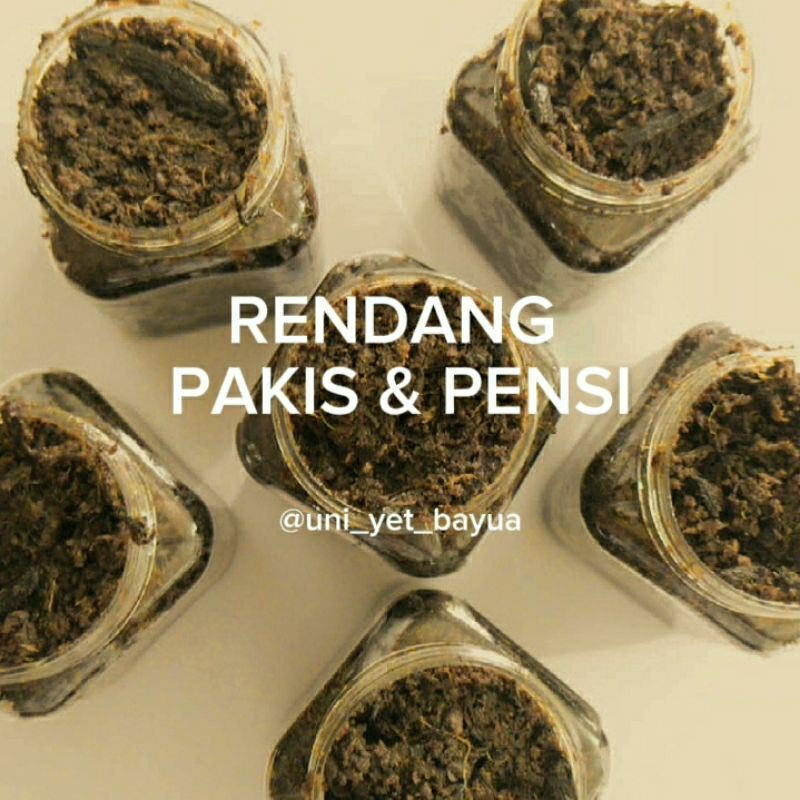 Jual Rendang paku pensi kering 100gr / rendang pakis pensi | Shopee ...